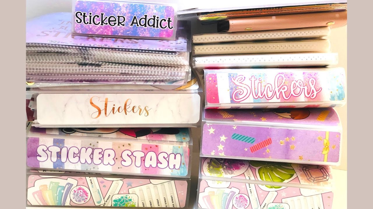2020 STICKER ORGANIZATION & COLLECTION // How I organize my stickers 💖 ...