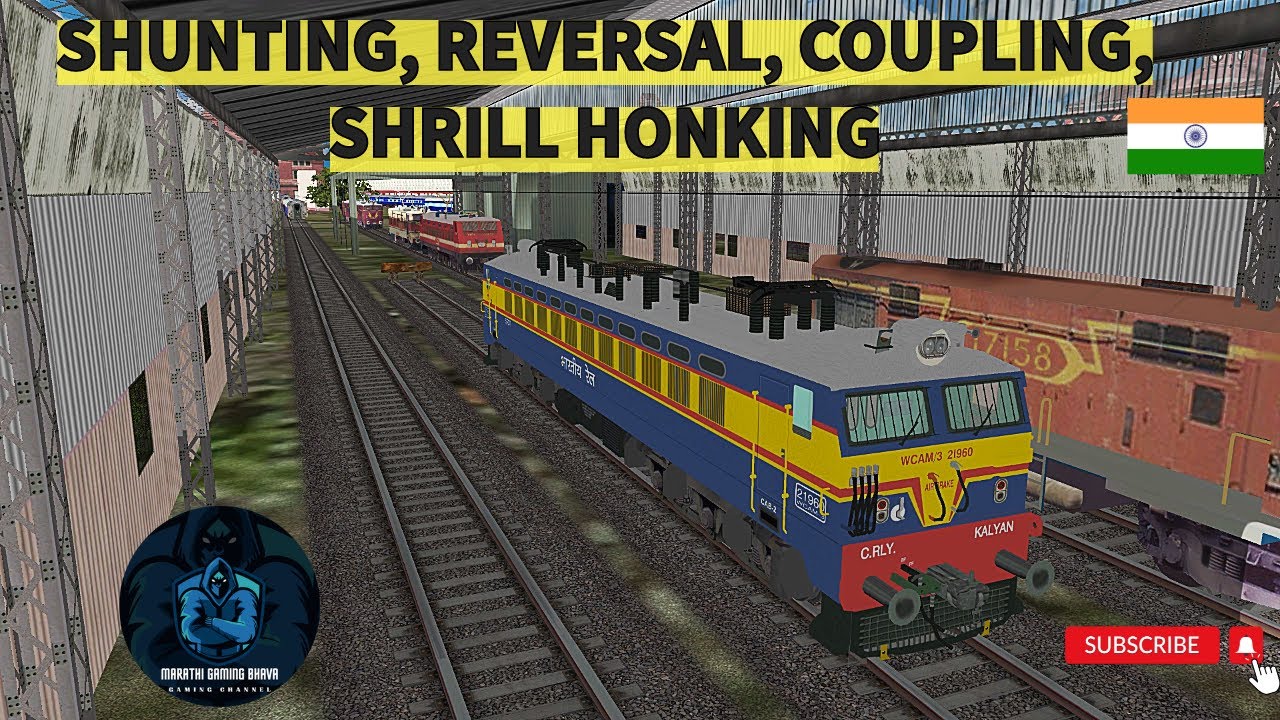 SHUNTING, REVERSAL, COUPLING, SHRILL HONKING | 17618 TAPOVAN EXPRESS ...