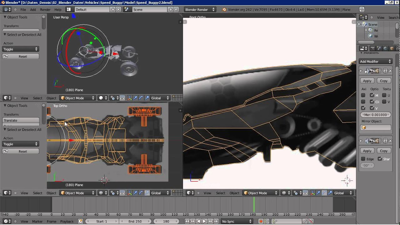 Futuristic Car Design WIP-1 in Blender - YouTube