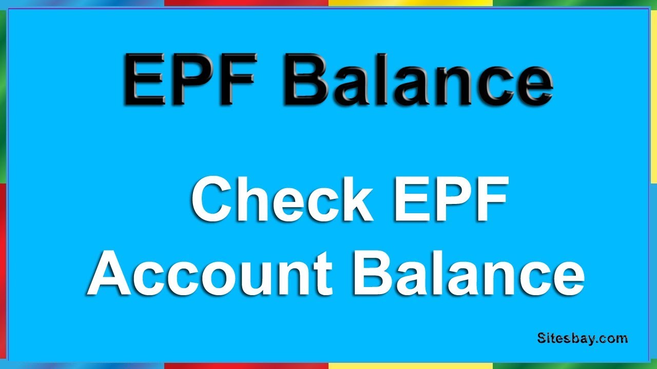 How to Check Balance in EPF Account | Download EPF Passbook | Print EPF ...