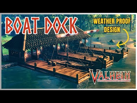 How to Build an EPIC Boat Dock in Valheim - YouTube