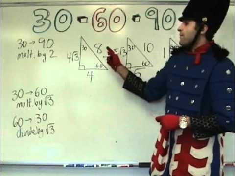 Geometry - 30-60-90 Triangles - YouTube