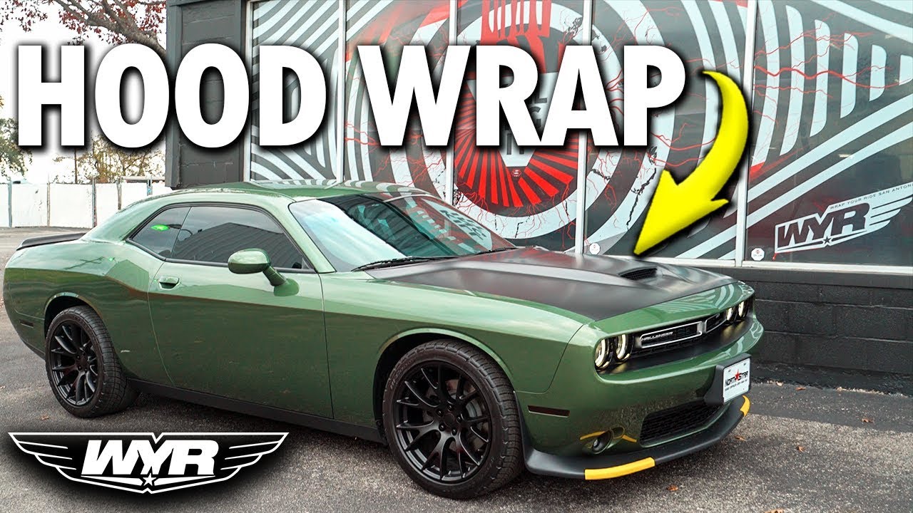 Dodge Challenger Hood Wrap & Tour Bus WRAP︱San Antonio Texas - YouTube