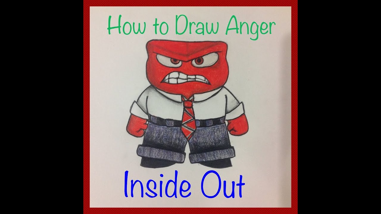 How to Draw Anger from Inside Out - YouTube