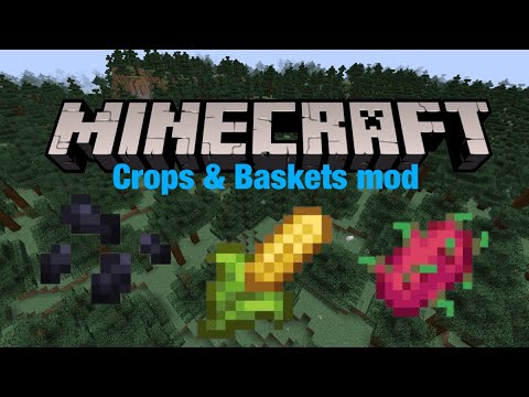 Minecraft (Crops & Baskets mod) - YouTube