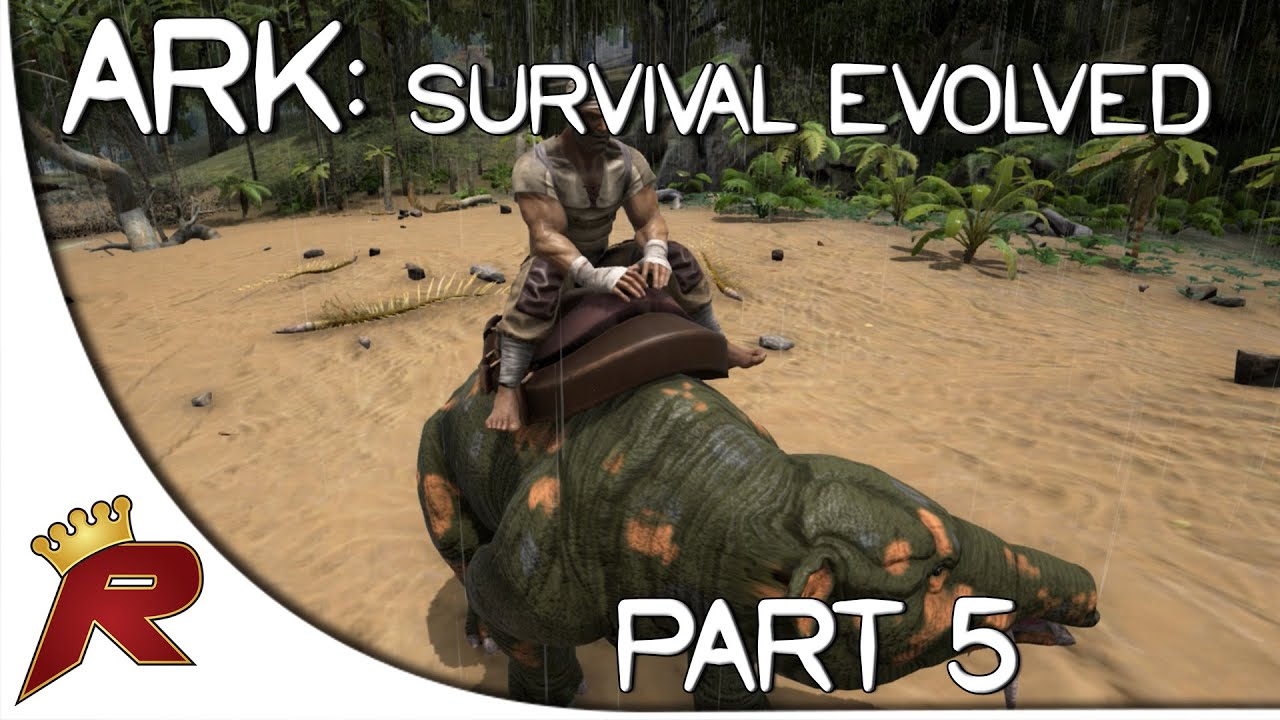 Ark: Survival Evolved Gameplay - Part 5: "Riding a Dinosaur!" (Early ...
