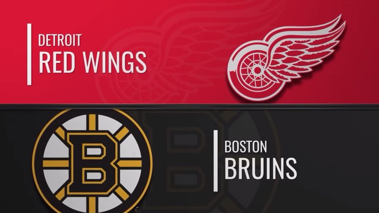 DETROIT RED WINGS VS BOSTON BRUINS ALL GOALS HIGHLIGHTS BEST MOMENTS ...