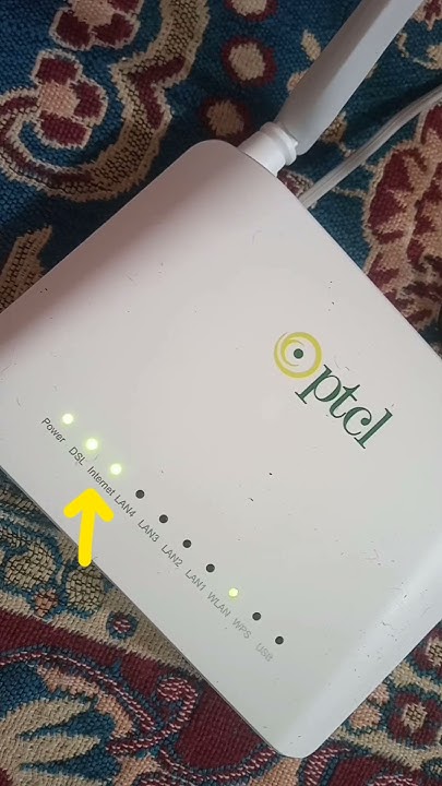 how to configure ptcl modem after reset - YouTube