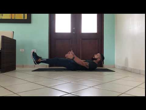 Single Leg Jackknife (Supine) - YouTube
