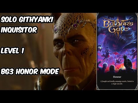 How to DEFEAT Gith INQUISITOR | SOLO as Level 1 | BG3 HONOR MODE - YouTube