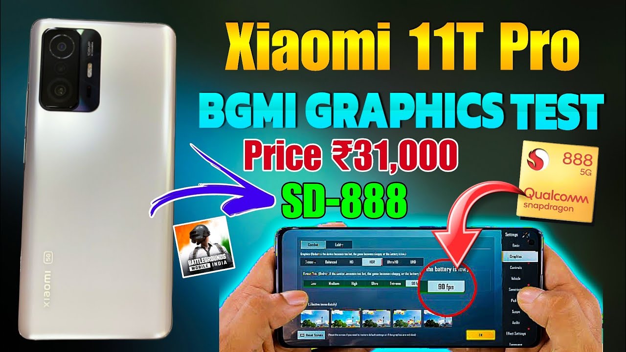 Xiaomi 11T Pro Bgmi Graphics Test Gyroscope Testing 60Fps || Xiaomi 11T ...