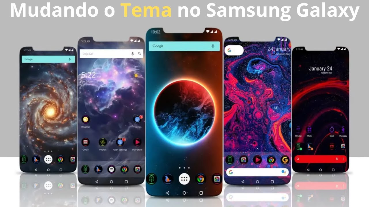 Como Alterar o Plano de Fundo do Samsung Galaxy - YouTube