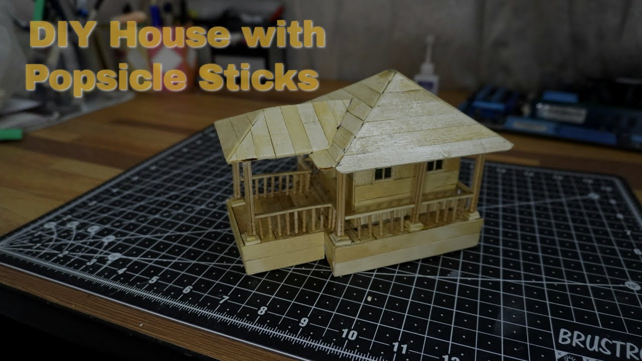 Build a Stunning DIY House with Popsicle Sticks | Easy Step-by-Step ...