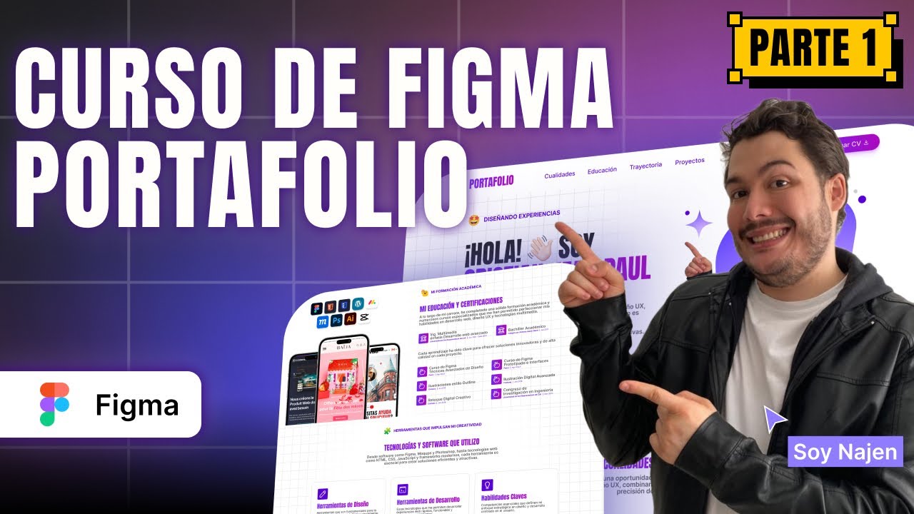 CURSO Figma 2024 🚀 ¡Crea tu LANDING PAGE de PORTAFOLIO en Figma! Parte 1: Hero Banner - YouTube
