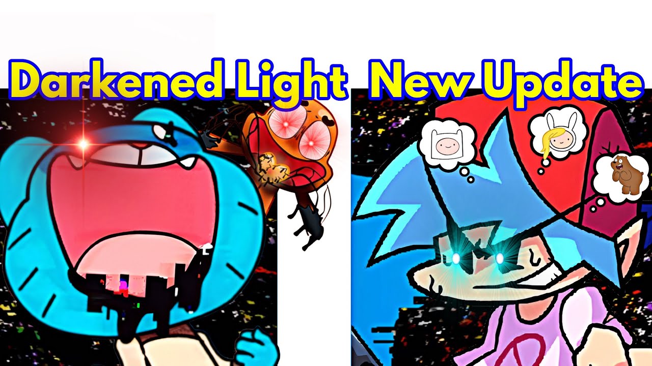 Friday Night Funkin' Vs New Darkened Light | The Amazing World Of ...