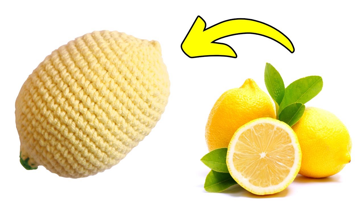 🍋 Crochet Lemon Tutorial | Crochet Lemon Keychain | How to Crochet a ...