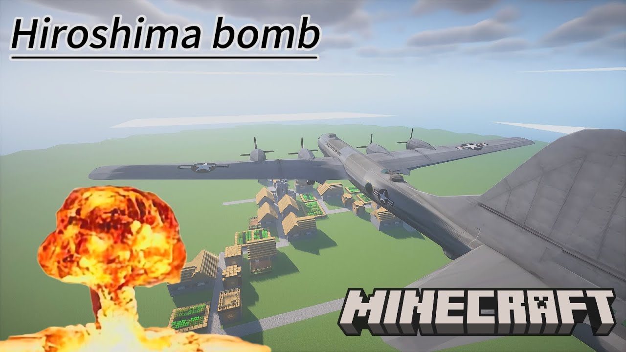 Hiroshima bomb in Minecraft 4K60fps - YouTube