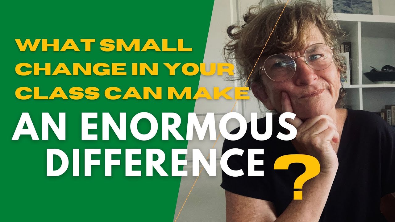 ONE small change- HUGE results! - YouTube