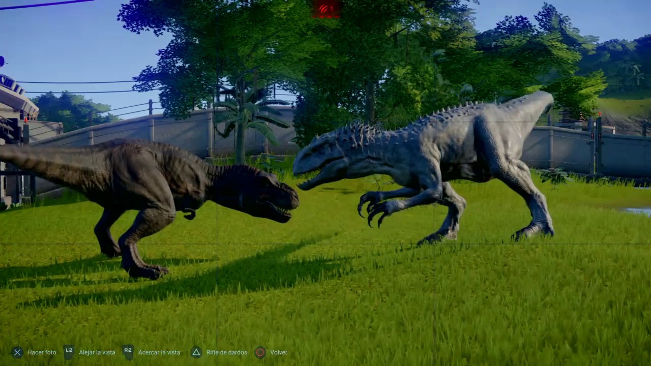 Tyrannosaurus rex vs indominus rex Jurassic World Evolution - YouTube