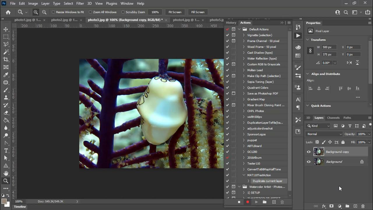 Actions and Automation in Photoshop - YouTube