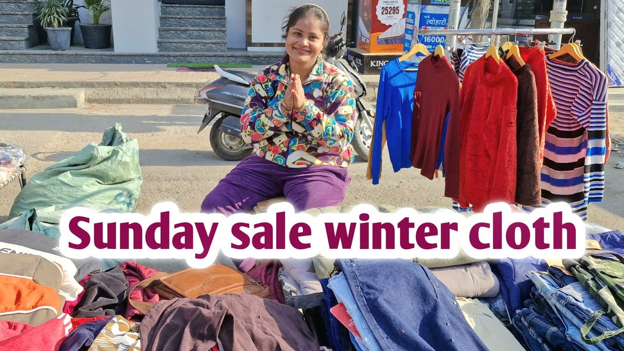 Sunday sale winter cloth || Vikram sunu || 😊 - YouTube