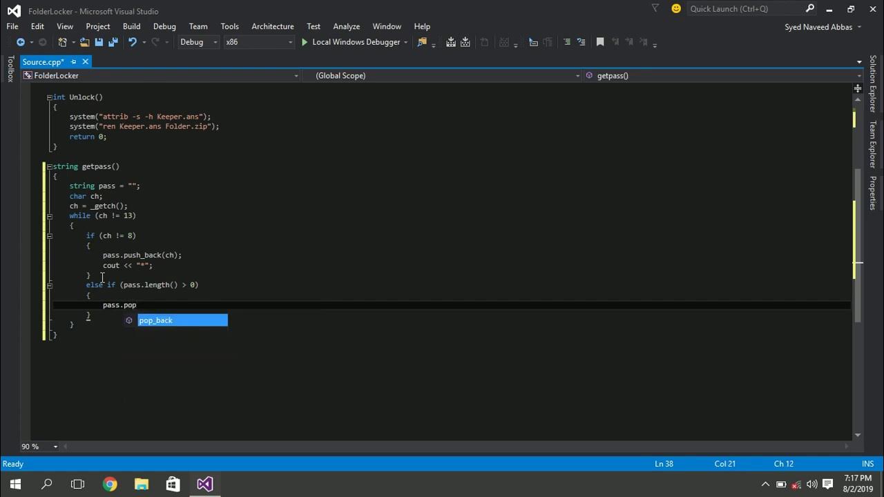 Create a simple Folder Locker in C++ - Step by Step Beginners Tutorial ...
