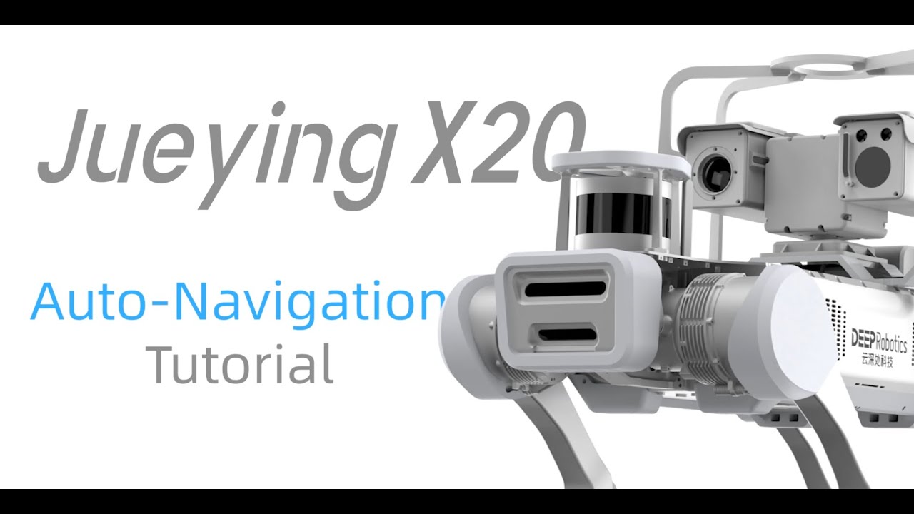 Auto-navigation tutorial ｜Jueying X20 robot dog - YouTube