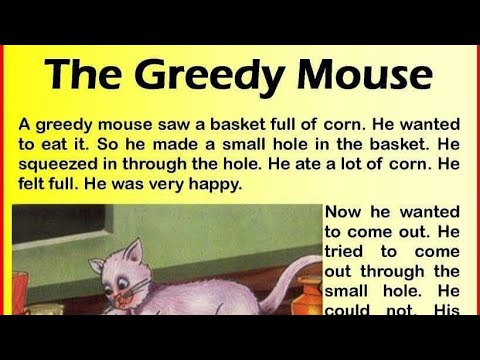 Moral Story: The Greedy Mouse | Learn English Through Stories - YouTube