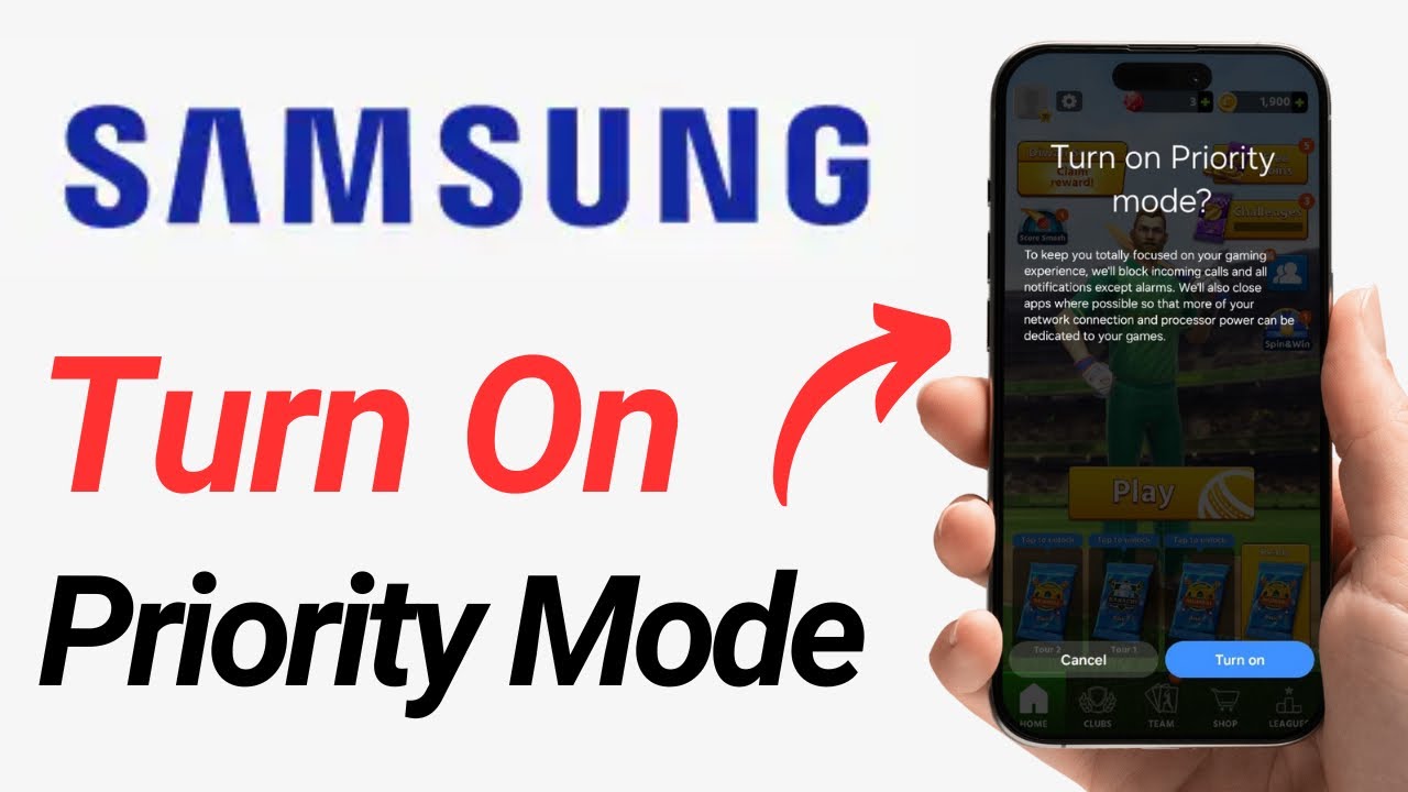 How To Turn On Priority Mode In Samsung - YouTube