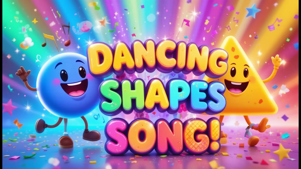 🔺🔵🟩 Dancing Shapes Song for Kids | Learn Shapes with Fun Music! 🎶🎉 ...