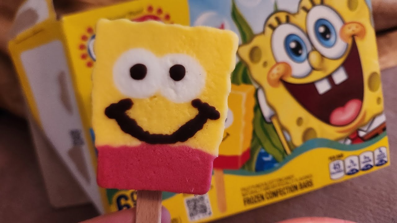 Popsicle SpongeBob SquarePants Fruit Punch & Cotton Candy Frozen ...