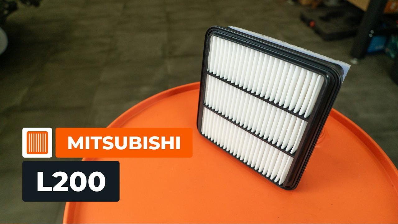 Så byter du luftfilter på MITSUBISHI L200 KA [AUTODOC-GUIDE] - YouTube