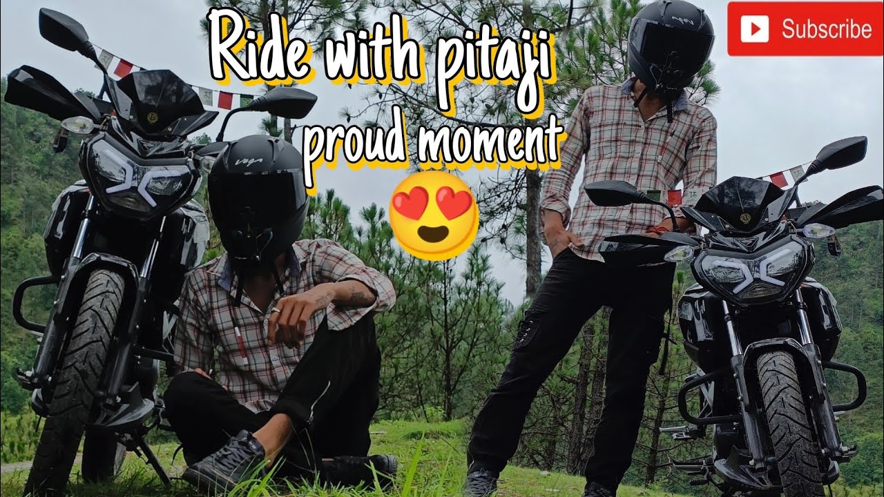 Proud moment ride with pitaji 😍 || motovloging || feel uttarakhand ...