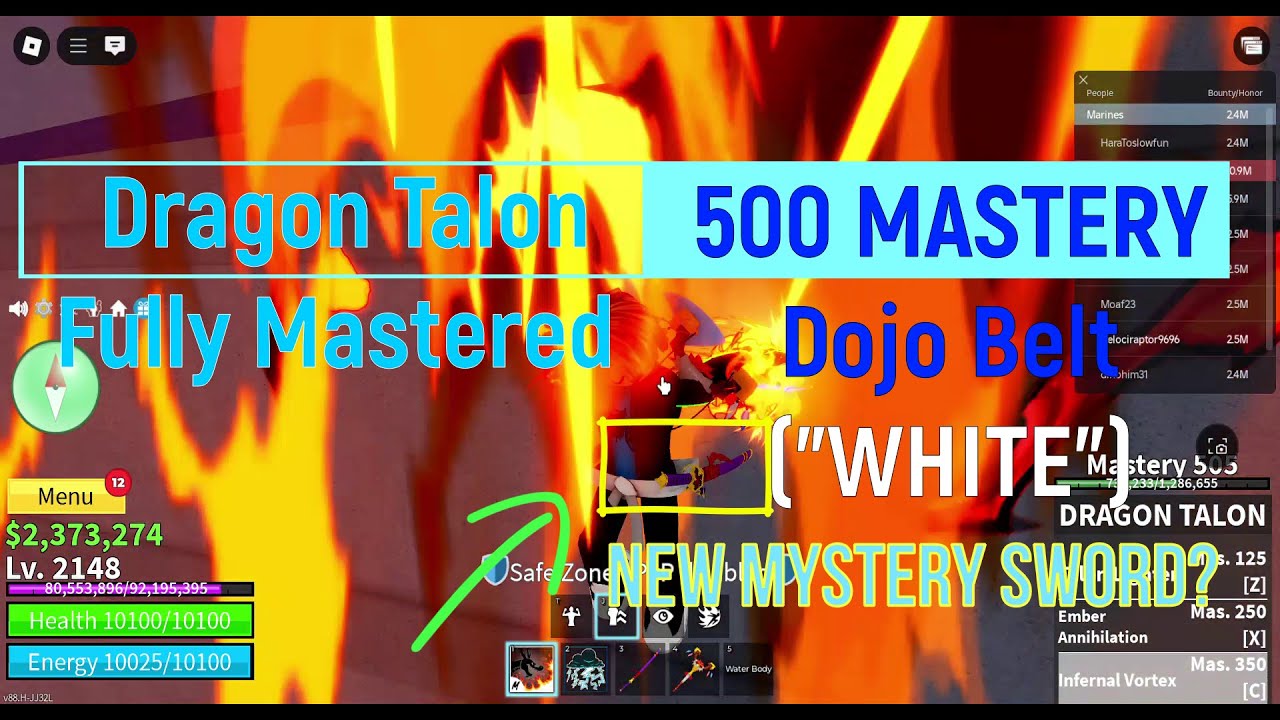 Roblox-#28 Blox Fruits: I got 500 Mastery on Dragon Talon to gain access to the dragon Dojo ...
