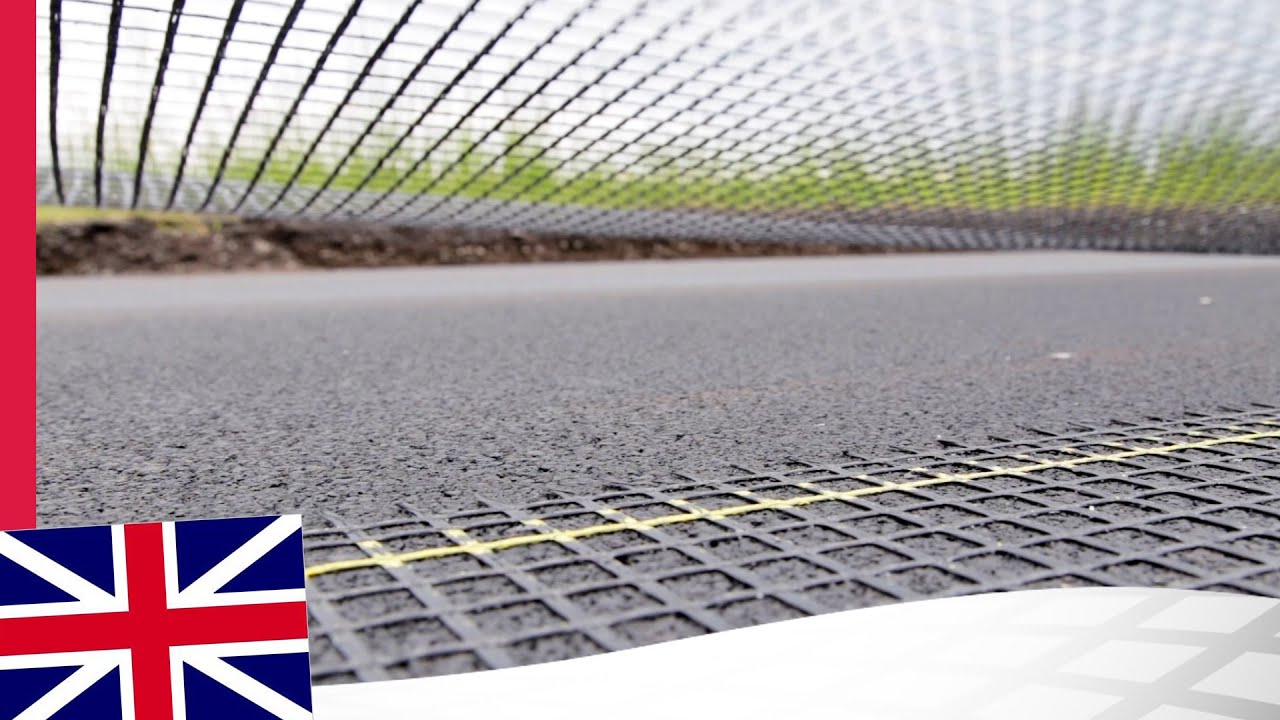 ADFORS GlasGrid Asphalt Reinforcement Geogrid - YouTube