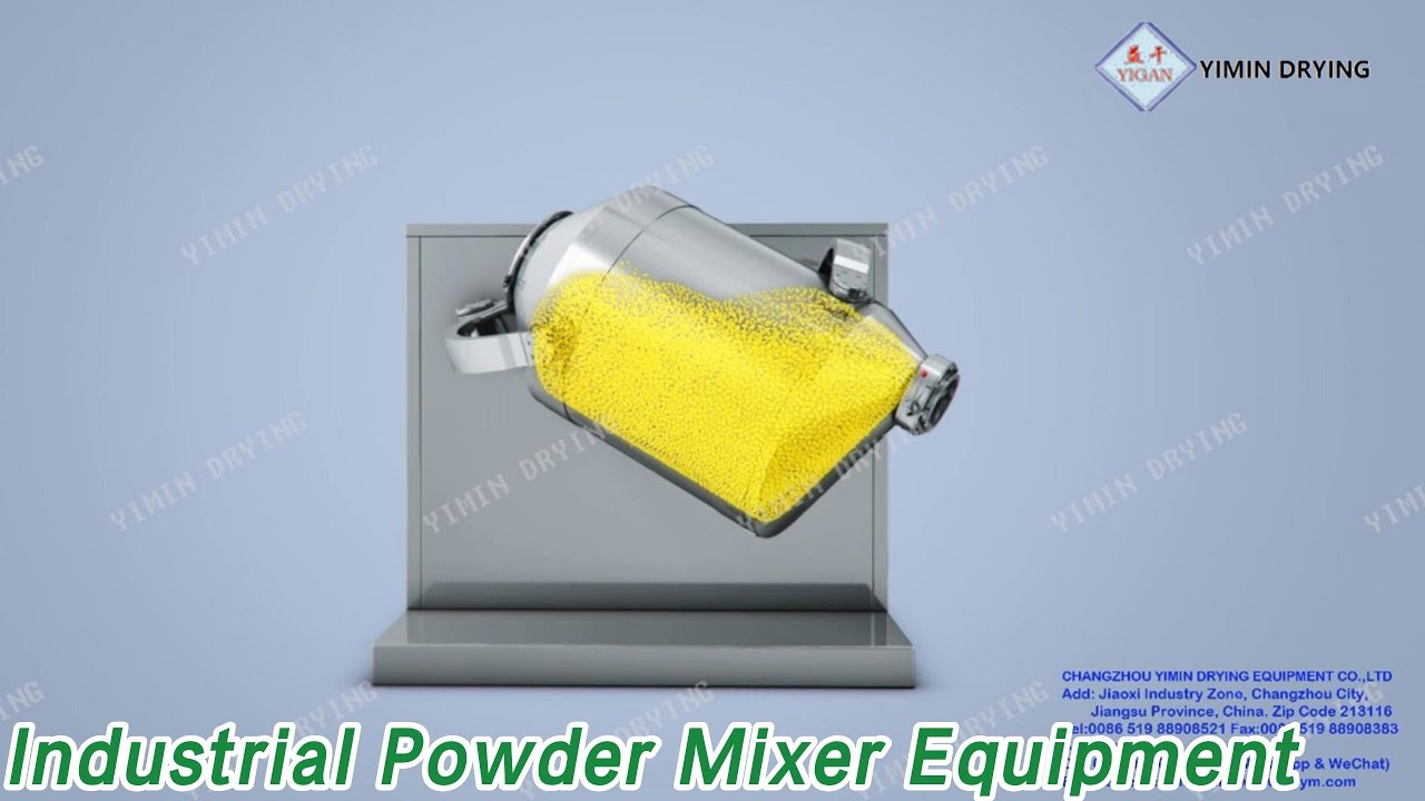 Industrial High Speed Mixer Granulator Three Dimensional Motion Mirror ...