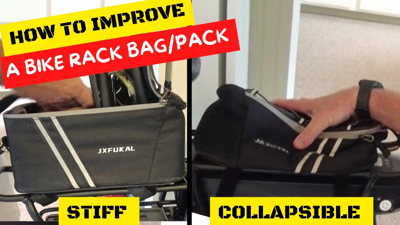 How To Improve A Bike Rack Bag Pack - YouTube