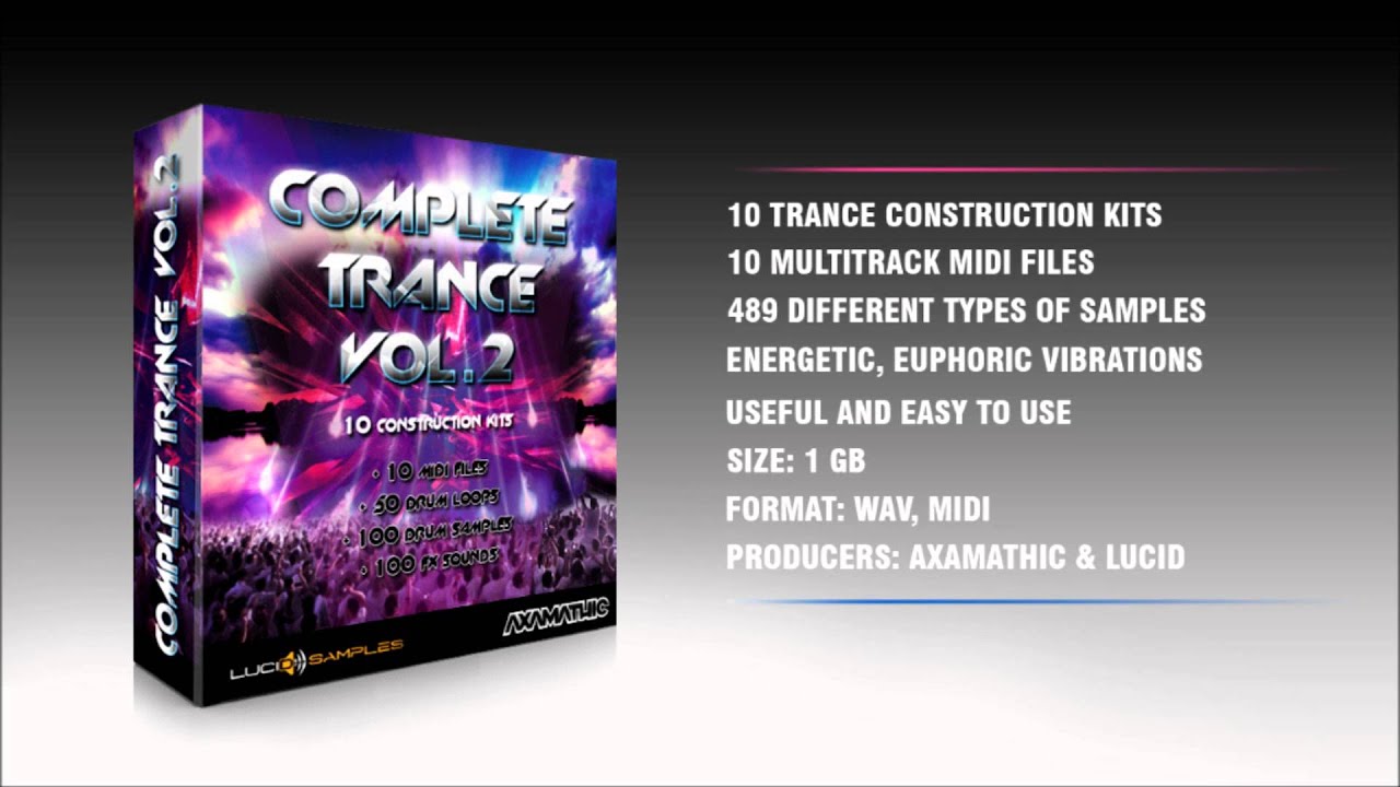 Complete Trance Vol. 2: Trance Construction Kits - YouTube