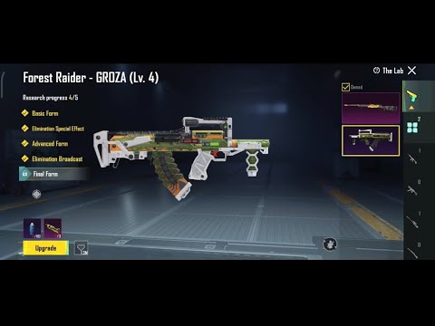 Groza Forest Raider Updgrading To Level 3 Elimination Broadcast ☺️ ...