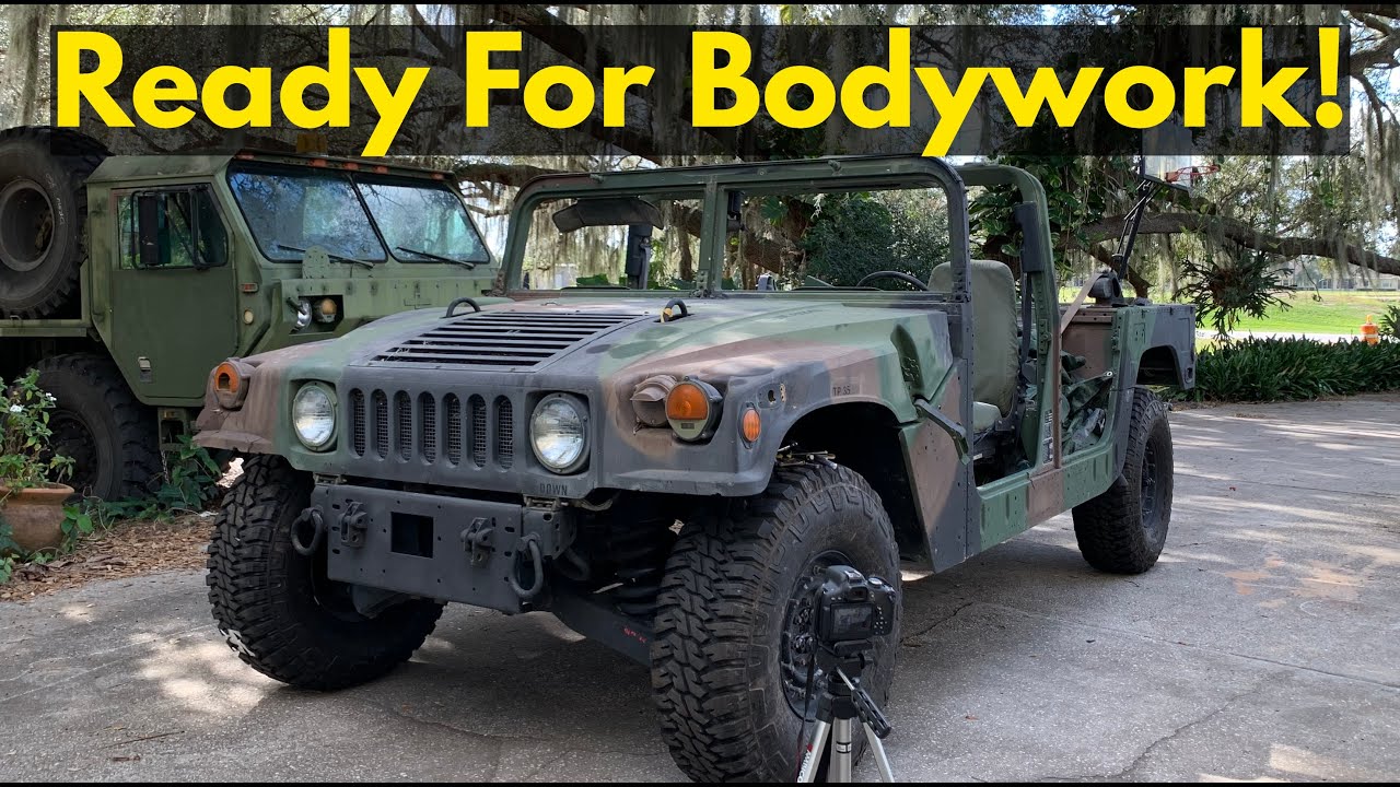 Paint Prep The Right Way: Stripping Down The Humvee Exterior - YouTube