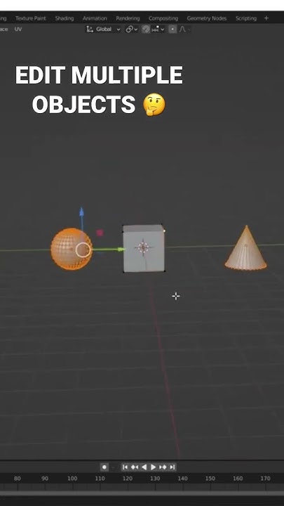 How to Simultaneously Edit Multiple Objects in Blender 🤔 #shorts - YouTube