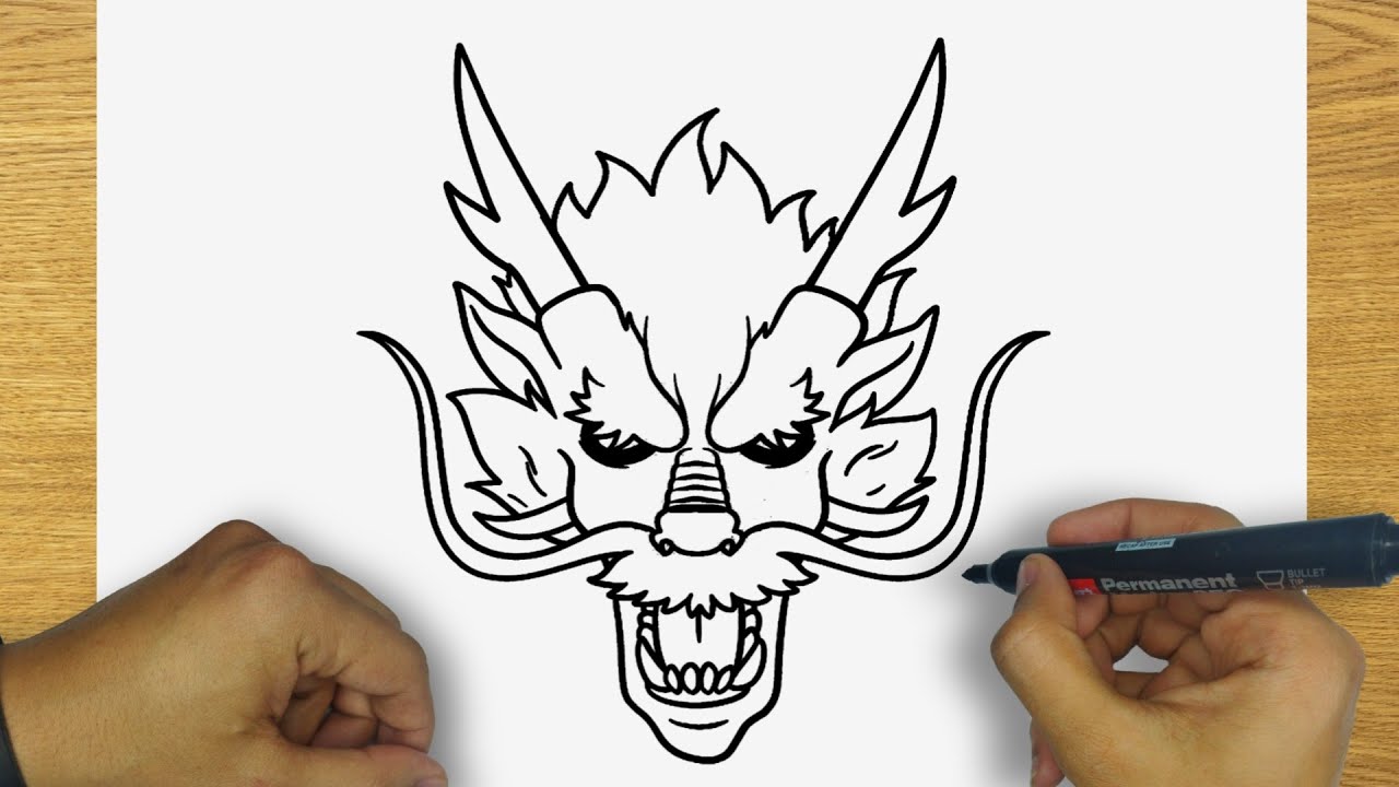 HOW TO DRAW A CHINESE DRAGON | STEP BY STEP | DRAWING CHINESE DRAGON ...