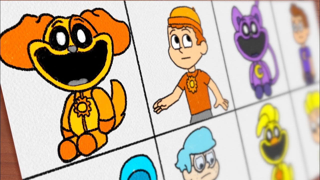 How to Draw Poppy Playtime | Game Toons Characters - YouTube