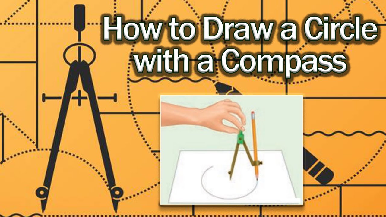 How to draw a circle with a compass / Class 5 - YouTube