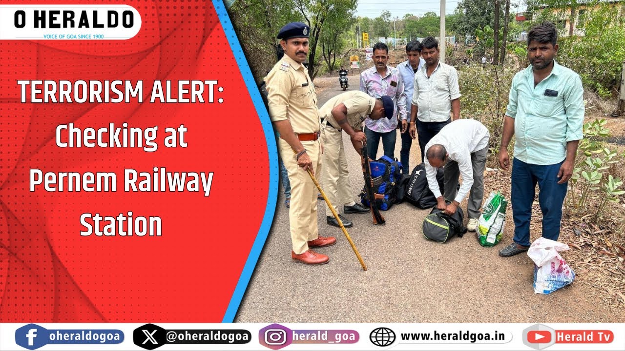 TERRORISM ALERT: Checking at Pernem Railway Station - YouTube
