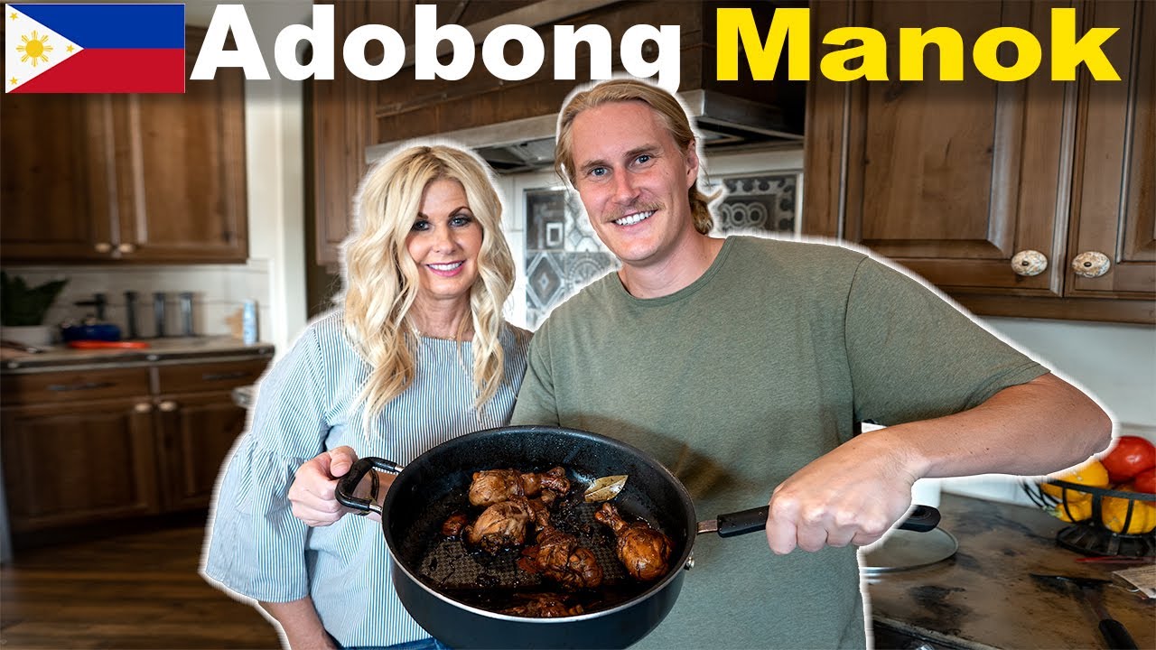 Cooking FILIPINO CHICKEN ADOBO with my Mom! 🇵🇭 🍗 Chicken Adobo Recipe ...