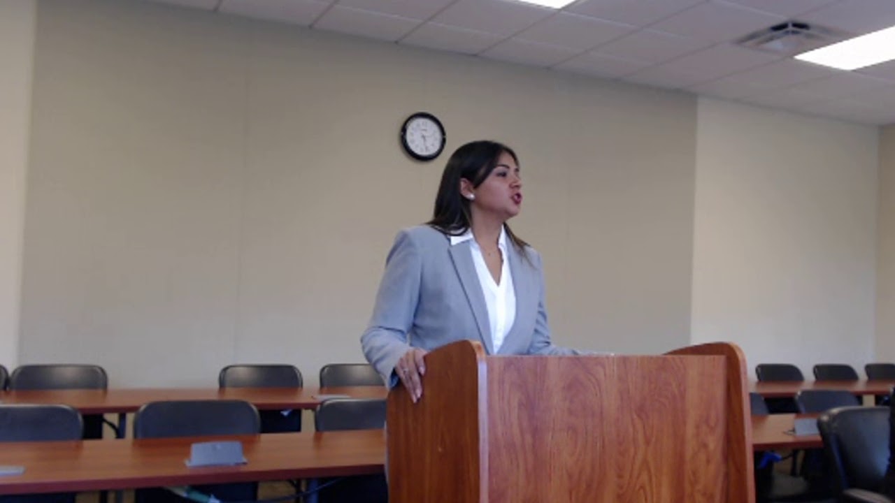First Year Moot Court Competition - Grace Cruz - YouTube