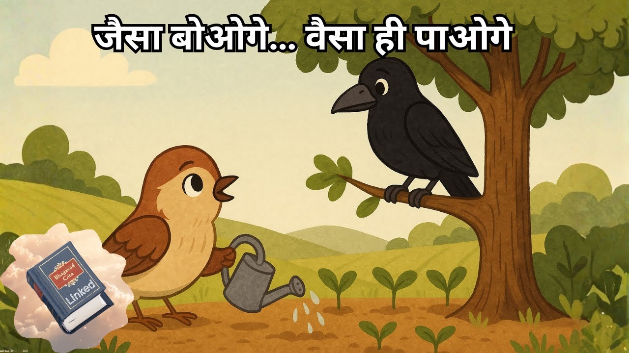 Chidiya aur Kauwa | The Sparrow and the Crow | ASA Hindu Wisdom - YouTube