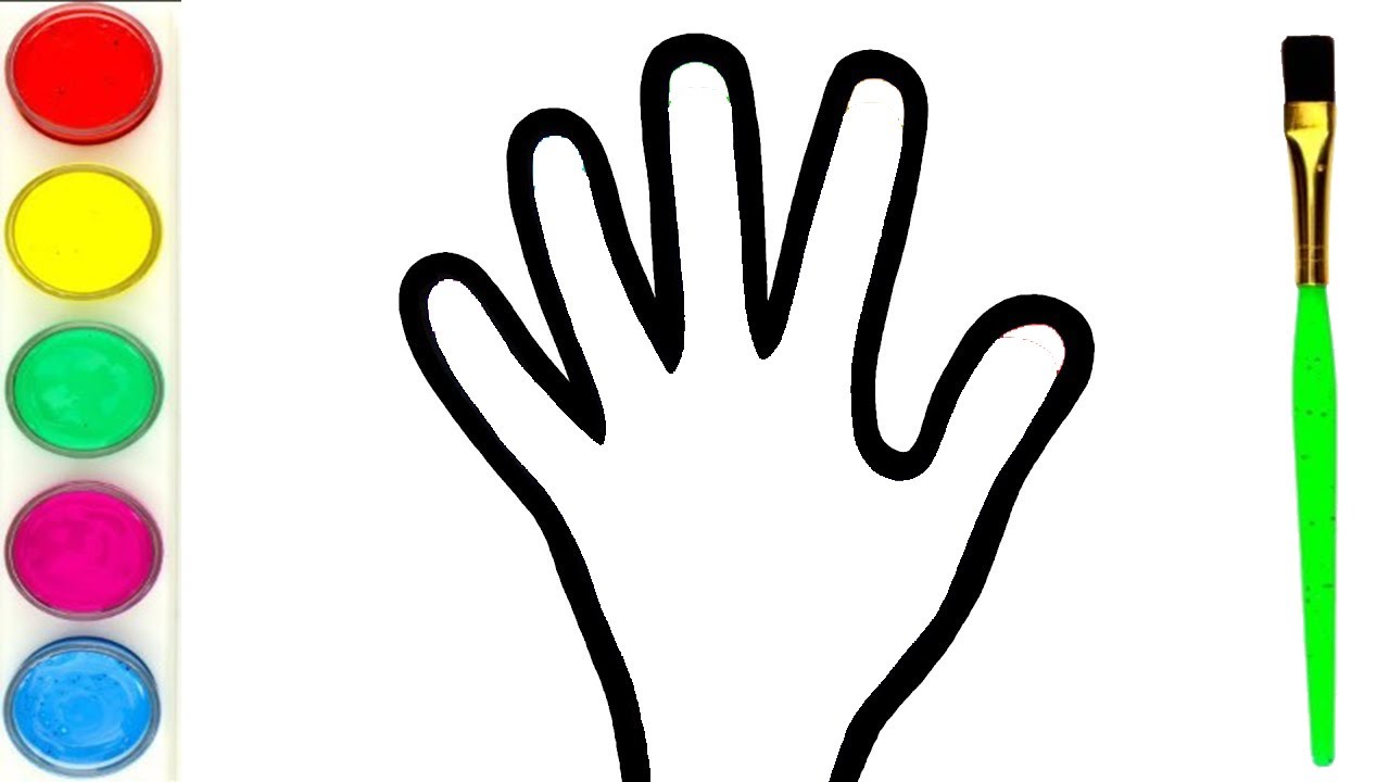 Drawing Tips | Draw Your Hand | Colorful Hand Coloring and drawing ...