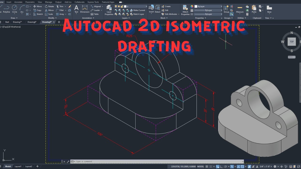 Complete AutoCAD Video - Snap, Grid, Circles, & Fillets #autocad # ...